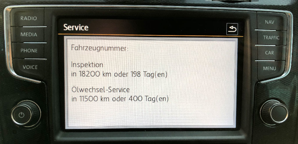 Inspektion Vw Golf 7 Kosten 90 000 Km
