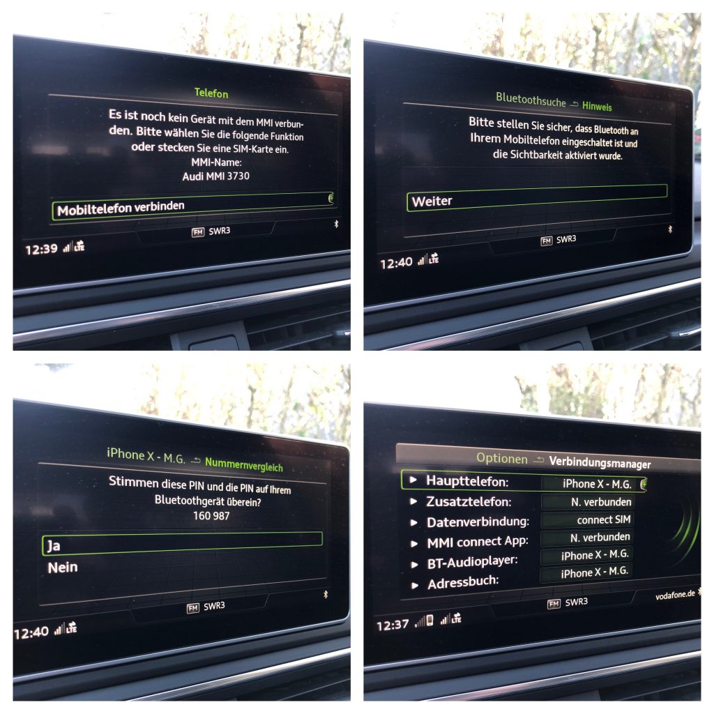 Audi Bluetooth verbinden & zurücksetzen | Smartphone für Musik koppeln