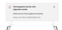 Myaudi Fahrzeugstatus Konnte Nicht Aktualisiert Werden