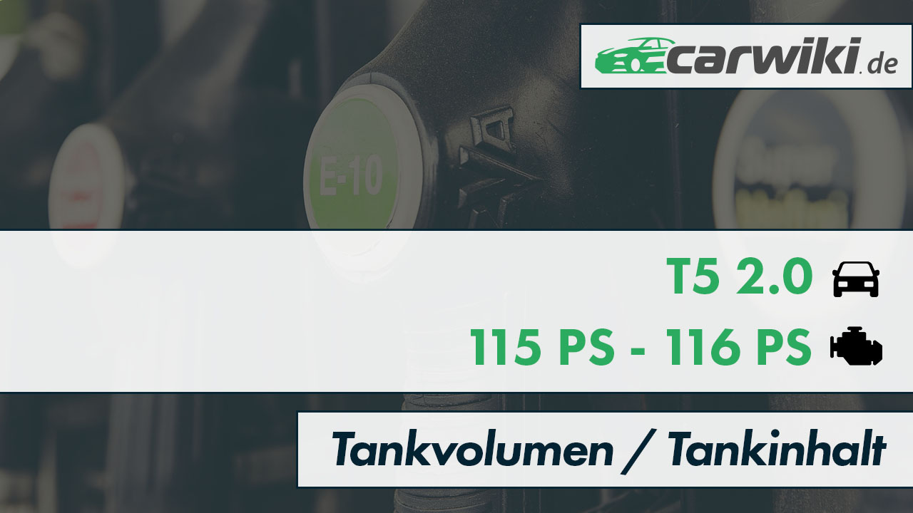 Vw T5 Tankvolumen