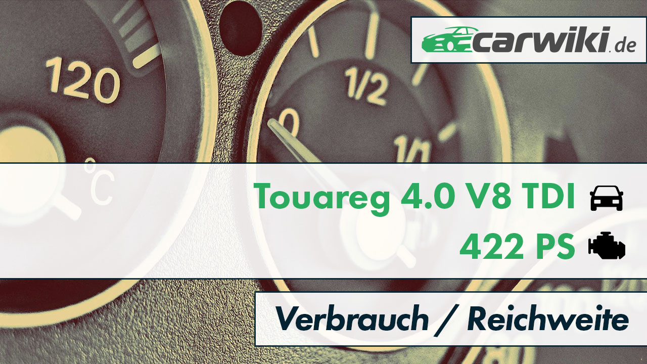 VW Touareg 4.0 V8 TDI Verbrauch | 422 PS | Tabelle