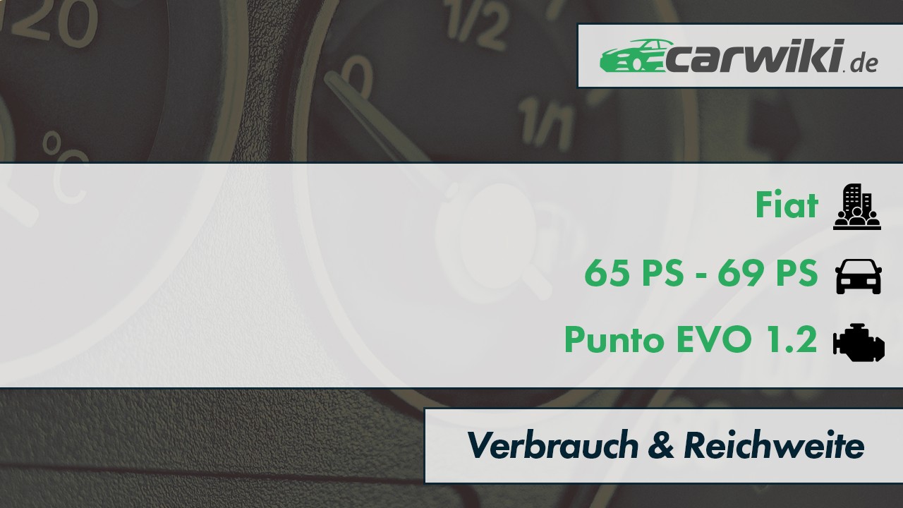 Fiat Punto EVO 1.2 Verbrauch & Reichweite | 65 PS - 69 PS | Tabelle