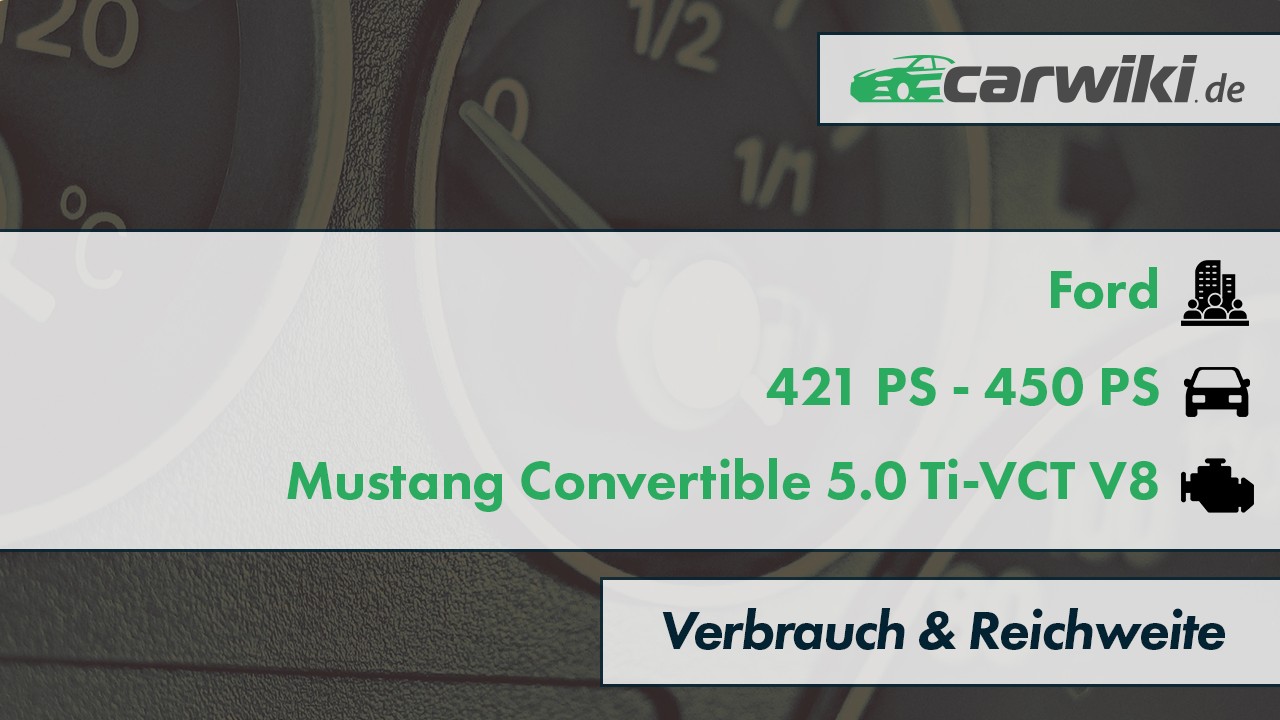 Ford Mustang Verbrauch